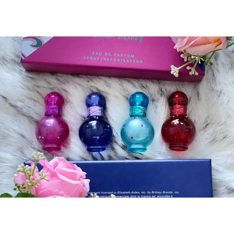Britney Spears Midnight Fantasy Spray Perfume Gift Set 4x15ml in1 for ...