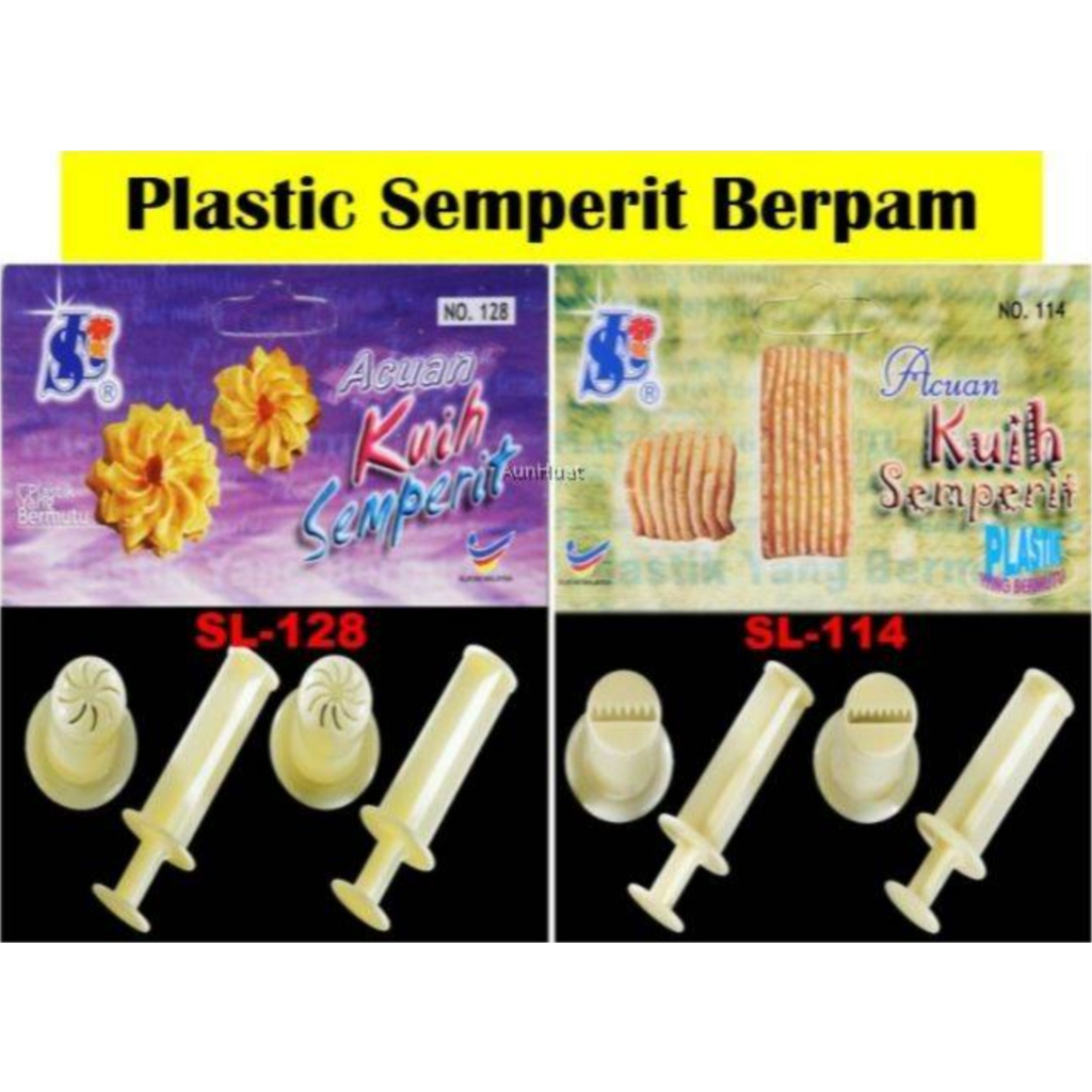Acuan Tekan Berpam Plastik Kuih Semperit Biscuit Mould (P114) (P128 ...