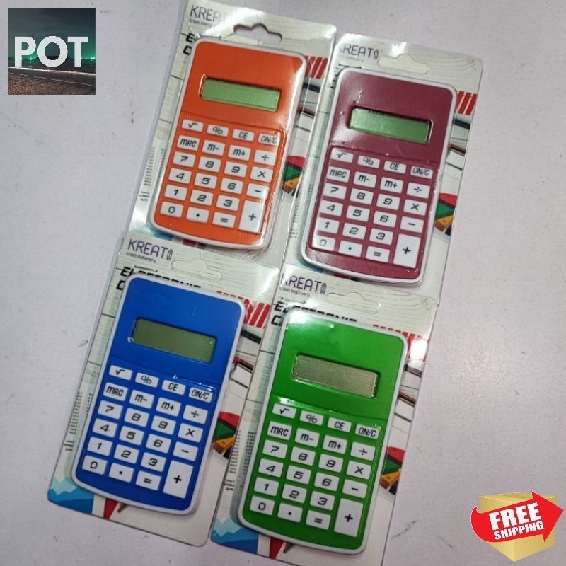 Bester Kualiti Kalkulator Elektronik Poket Rata Nipis Flat Pocket Thin ...