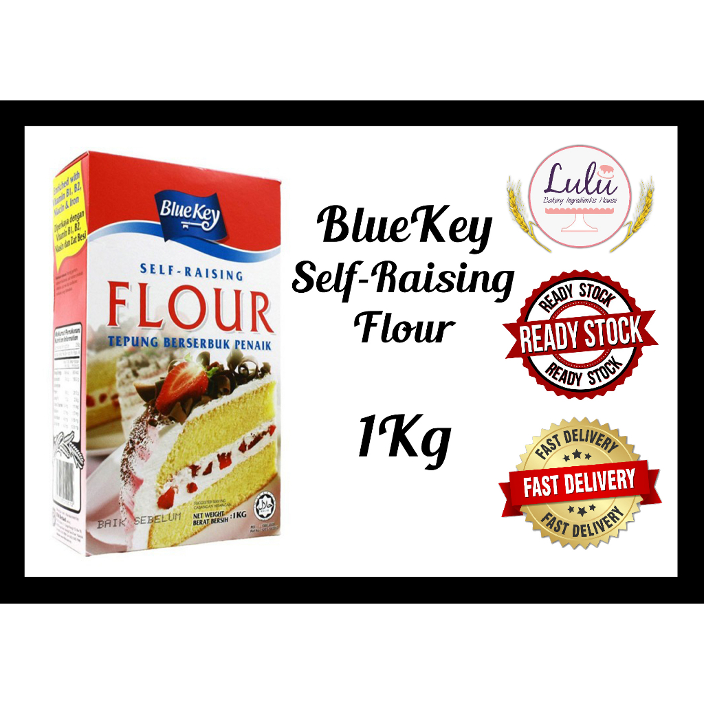Ready Stock 1kg Blue Key Tepung Kek Naik Sendiri / Self Raising Flour ...