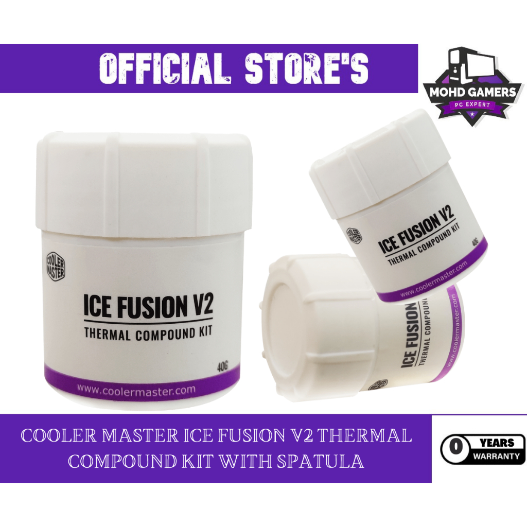COOLER MASTER ICE FUSION V2 THERMAL COMPOUND KIT WITH SPATULA | Shopee ...