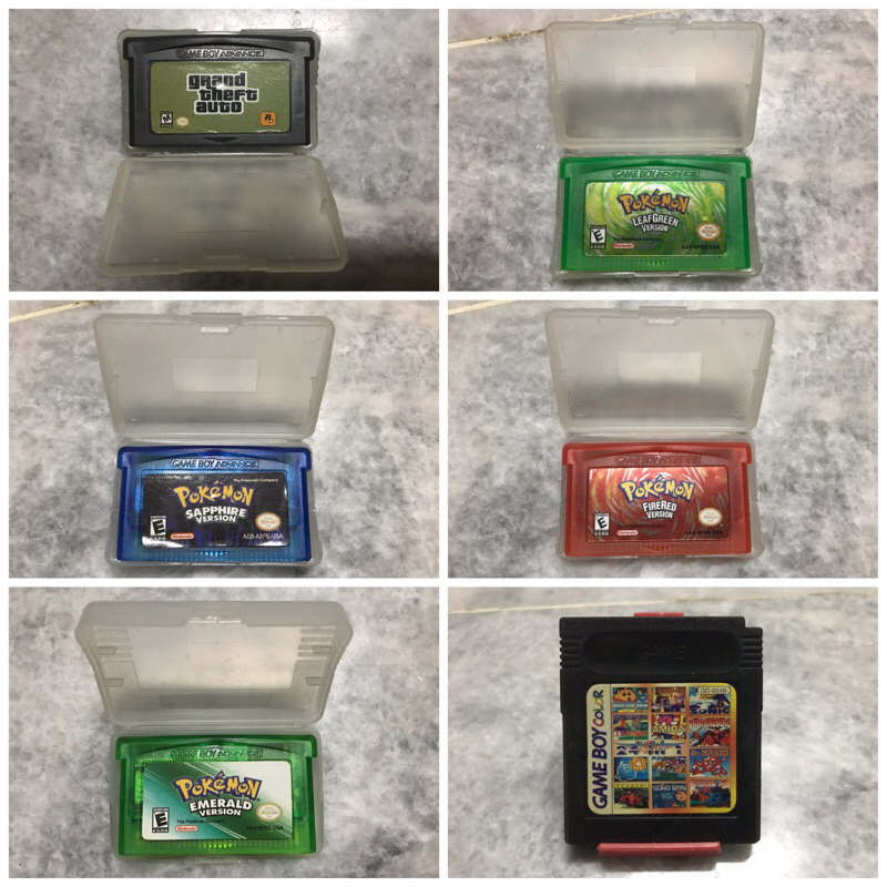POKEMON GAME BOY ADVANCE CATRIDGES / GAME BOY COLOR CATRIDGE / GBA GAME ...