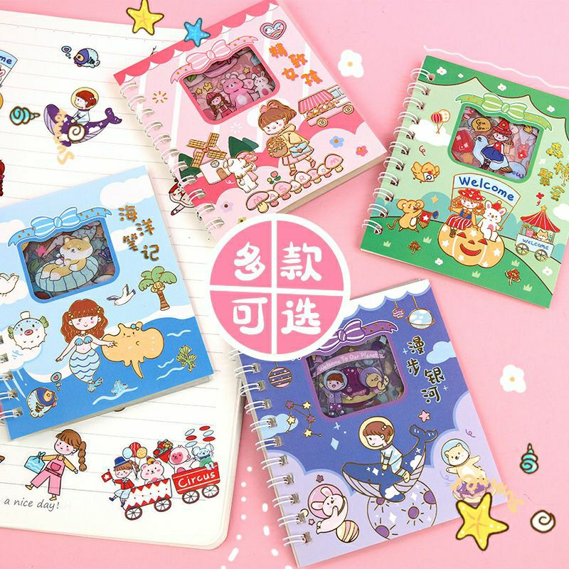 SNT (1031)Pelekat Guka Goo Card咕卡防水手账贴纸 Cartoon PVC Waterproof Stickers ...