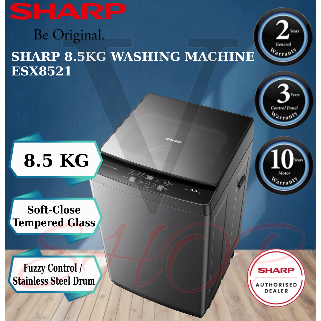 SHARP 8.5KG TOP LOADING WASHING MACHINE ESX8521 | Shopee Malaysia