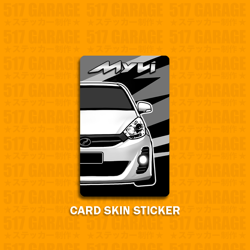 PERODUA MYVI 2ND GEN - ATM CARD STICKER - TOUCHXGO STICKER - T*G ...