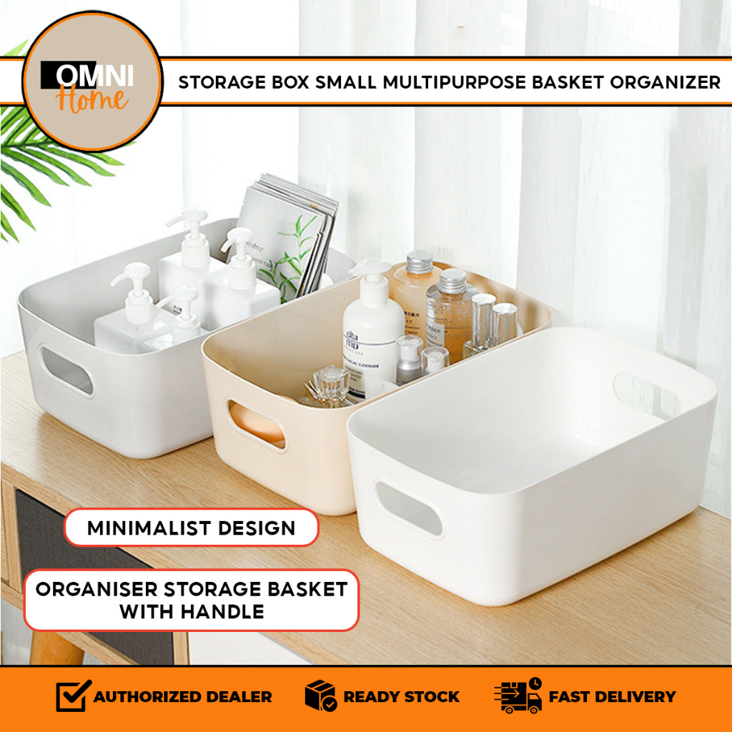 MUJI Style Storage Box Small Multipurpose Basket Organizer with Handle ...