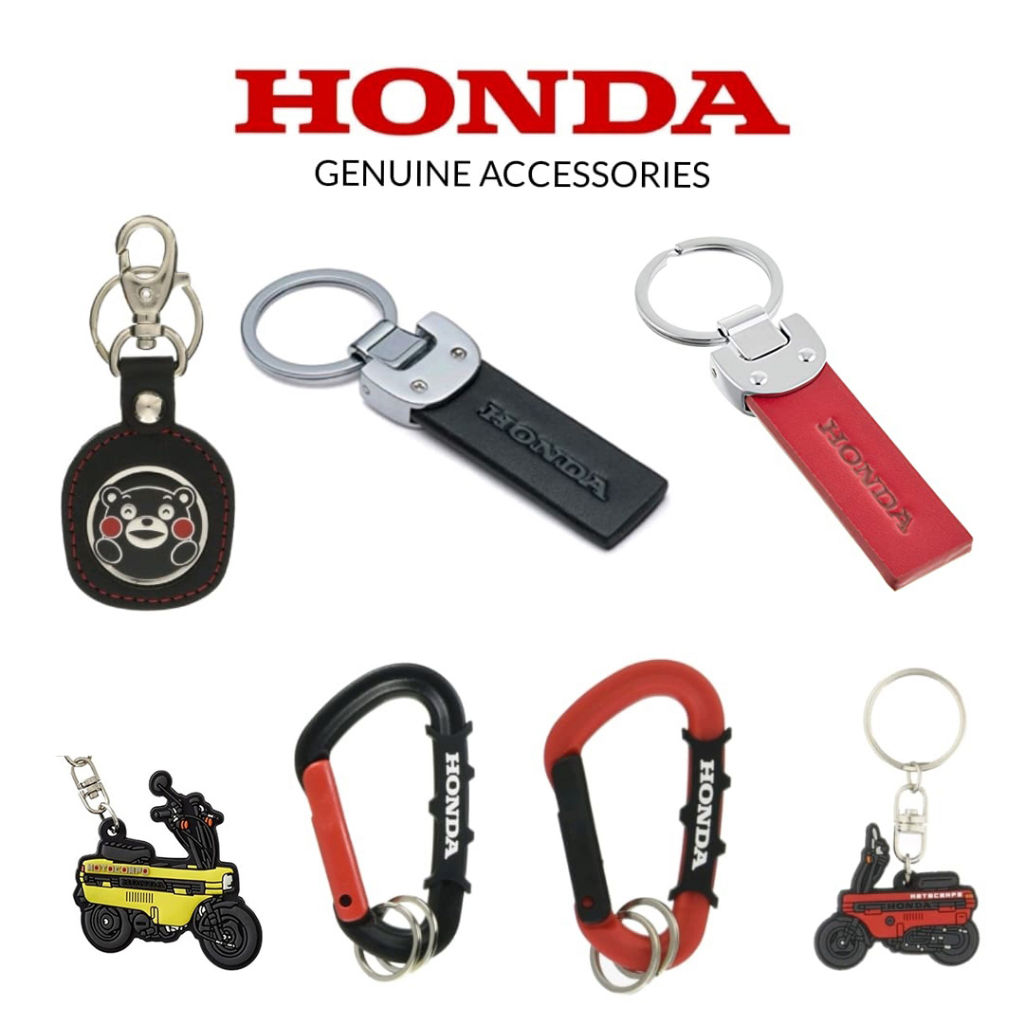 Genuine Honda Keychain Kumamon Motocompo Leather PVC Key Holder Japan ...