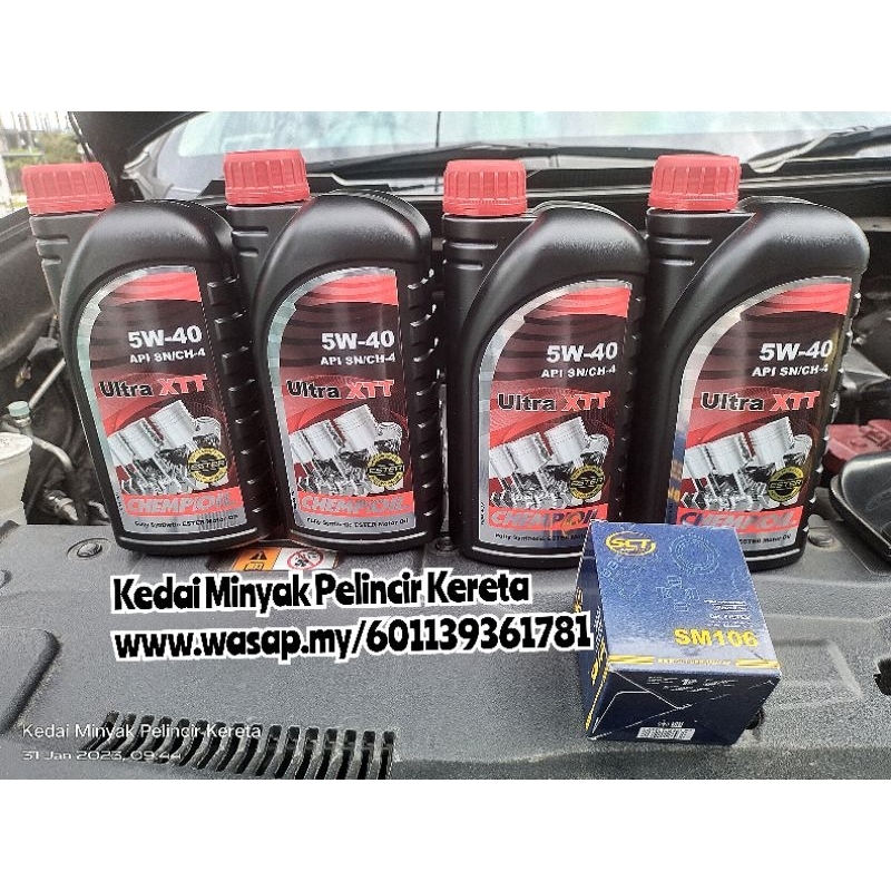 FULLY SYNTHETIC + ESTER CHEMPIOIL ULTRA XTT 5W-40 (4L) | Shopee Malaysia