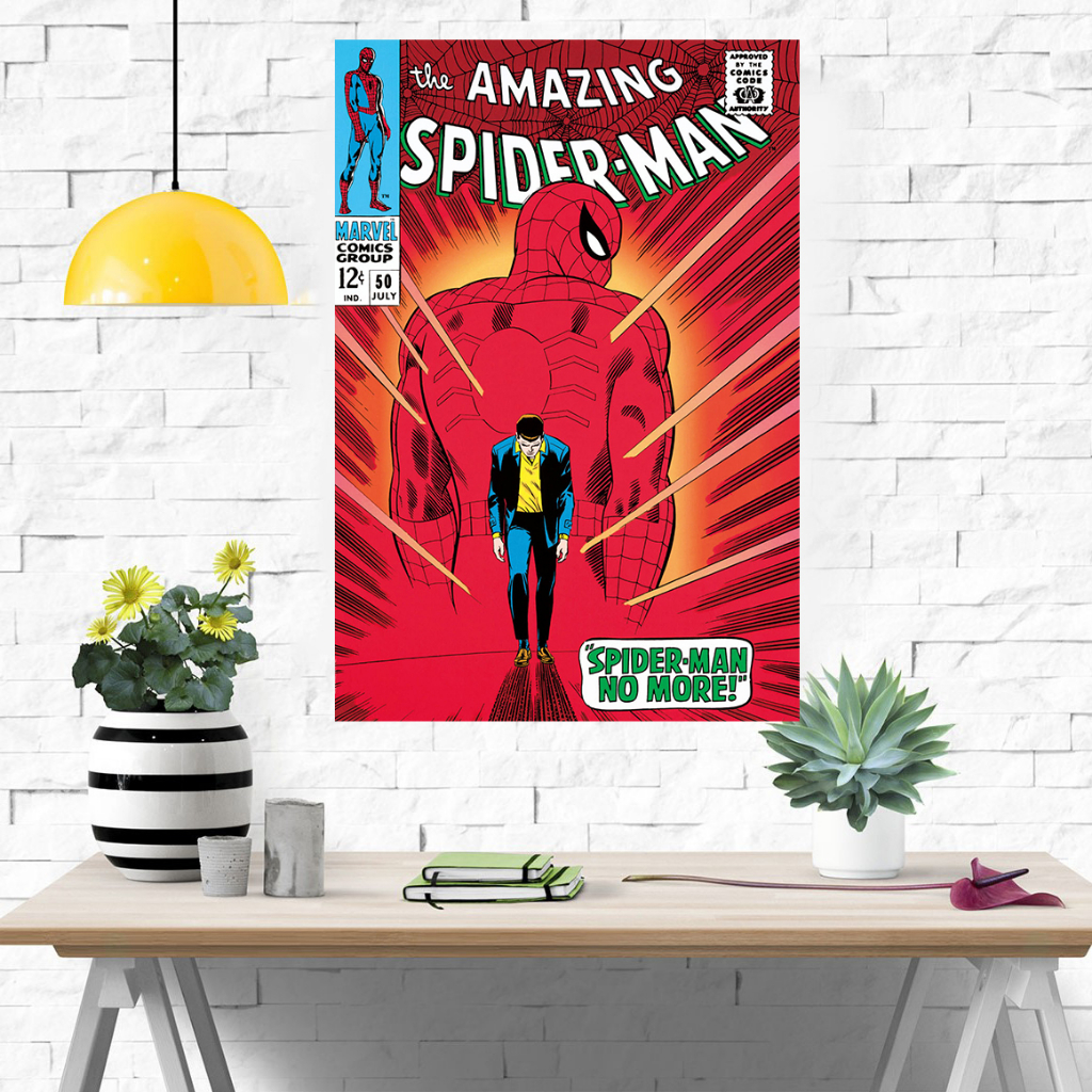 Marvel Comics Spiderman A3 Poster Or A3 Frame Wall Decoration | Shopee ...