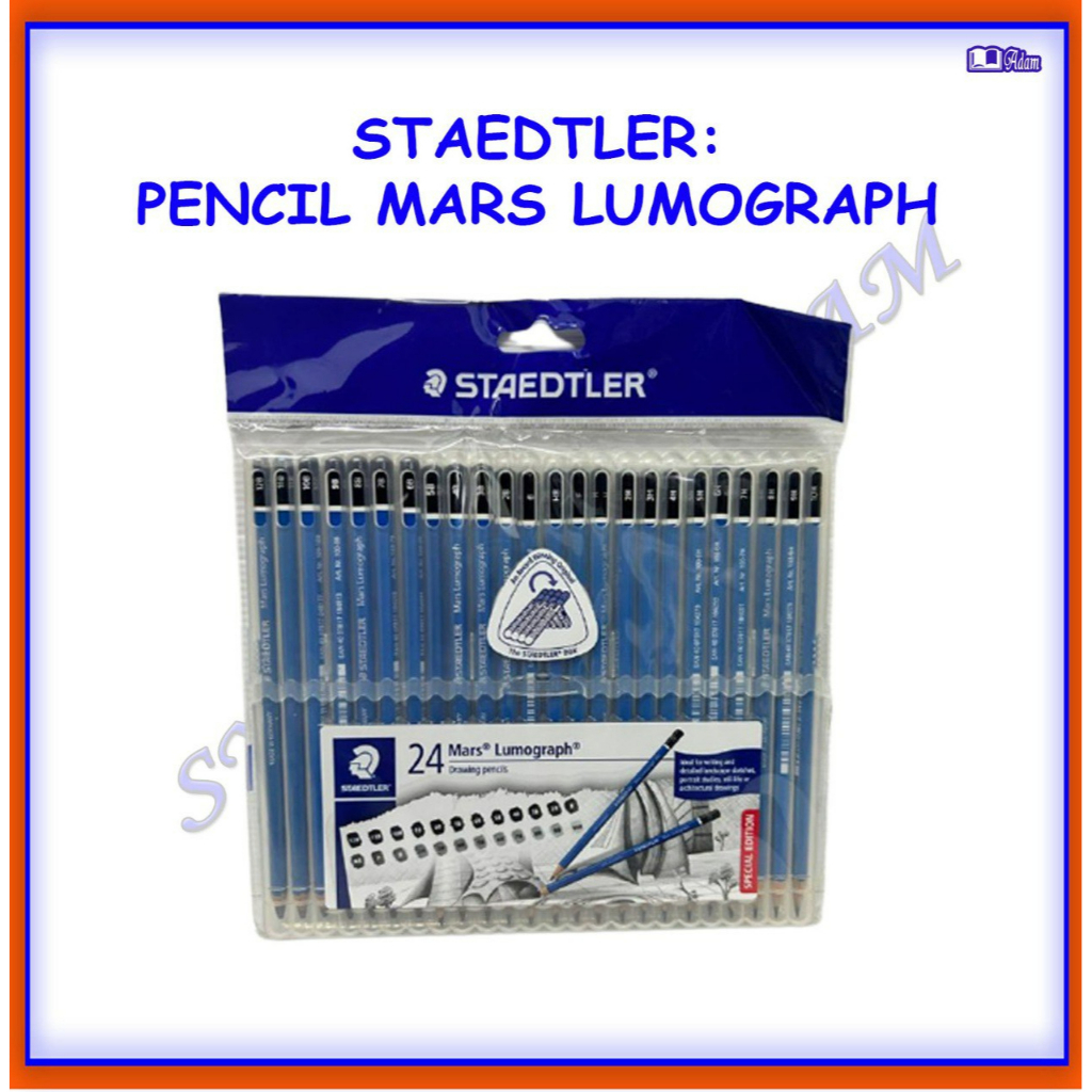 [ADM] STATIONERY: PENCIL MARS LUMOGRAPH (STAEDTLER) | Shopee Malaysia