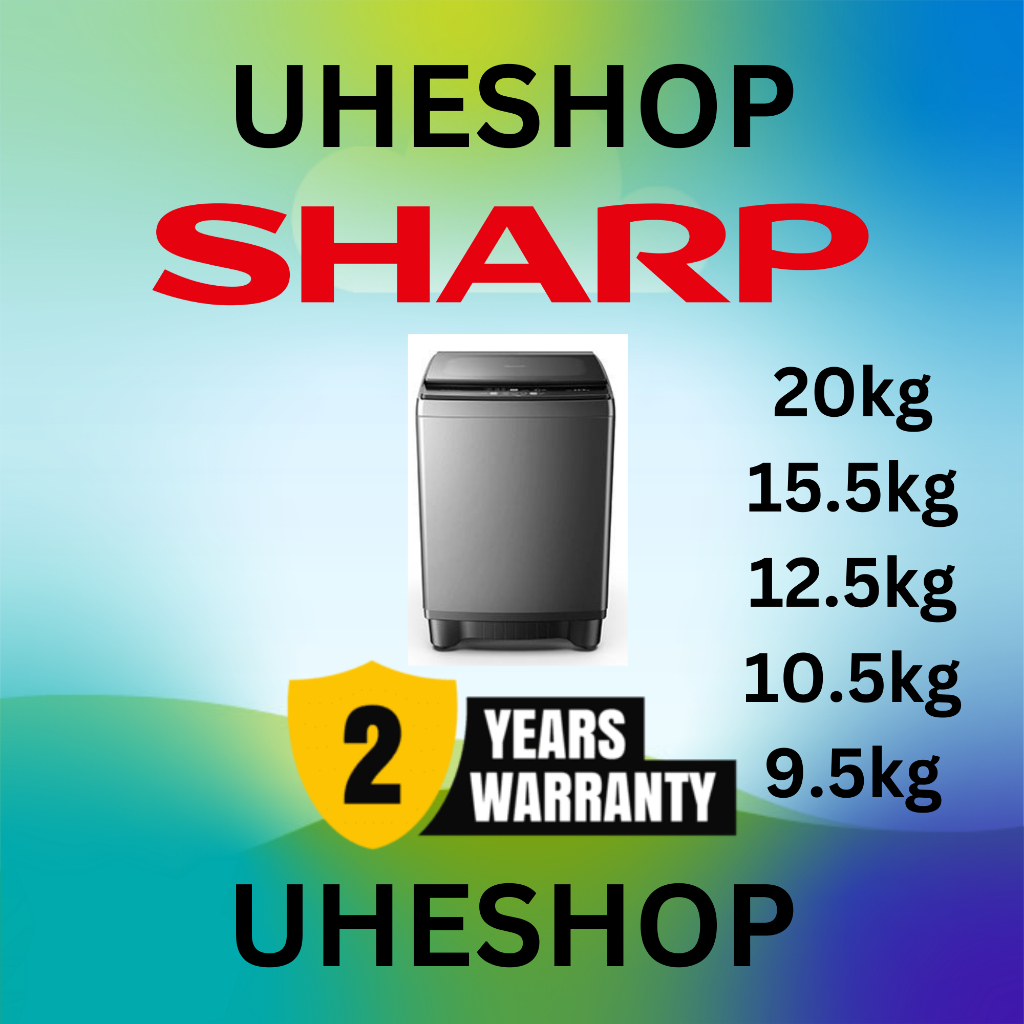 {READY STOCK} Sharp Washing Machine Washer 20kg 15.5kg 12.5kg 10.5kg 9 ...