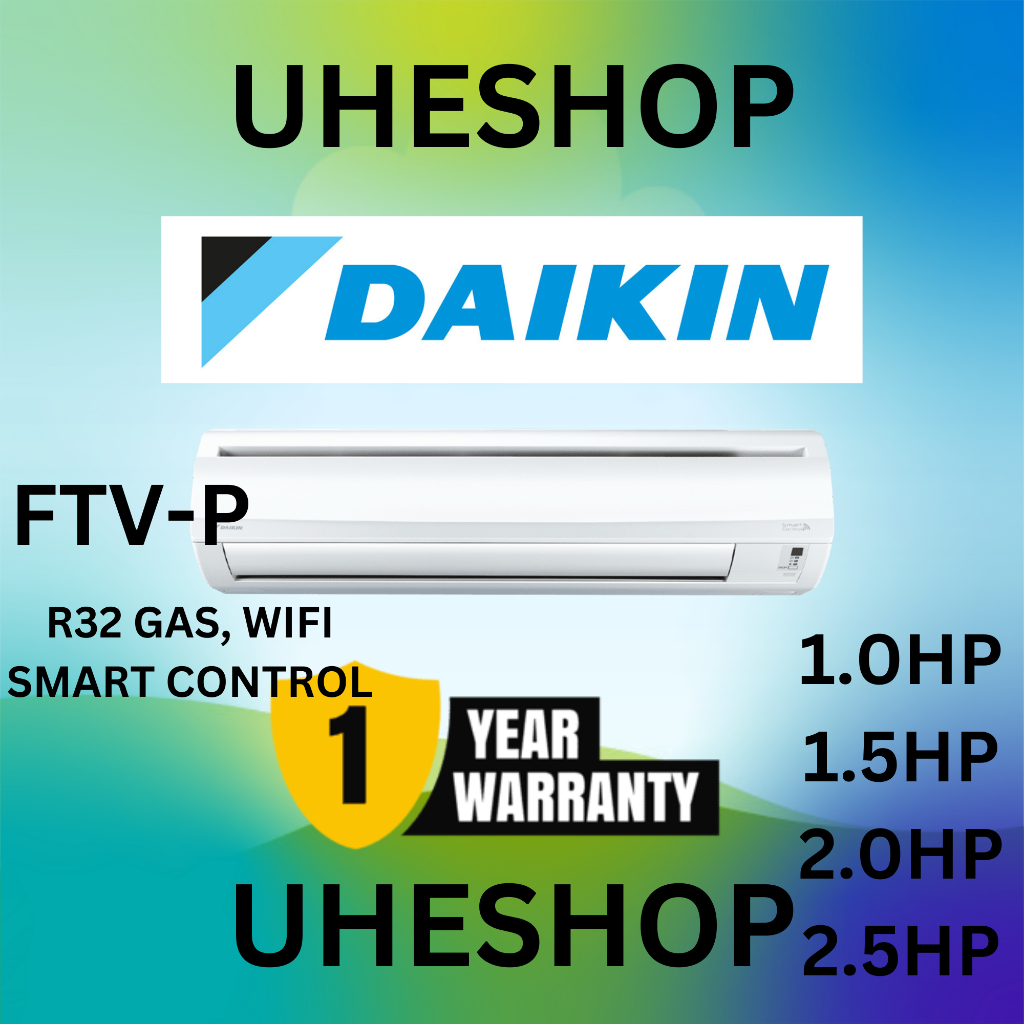 Daikin R32 Wall Mounted Air Cond Non Inverter Ftv28p 1hp 1 5hp 2hp 2