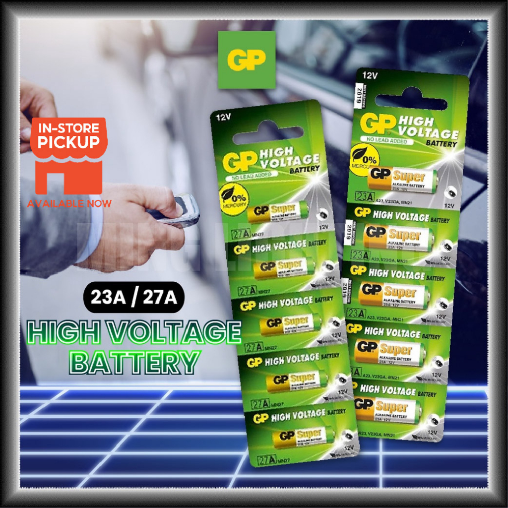 GP High Voltage 23A 27A Battery 12V Super Alkaline Bateri Remote ...