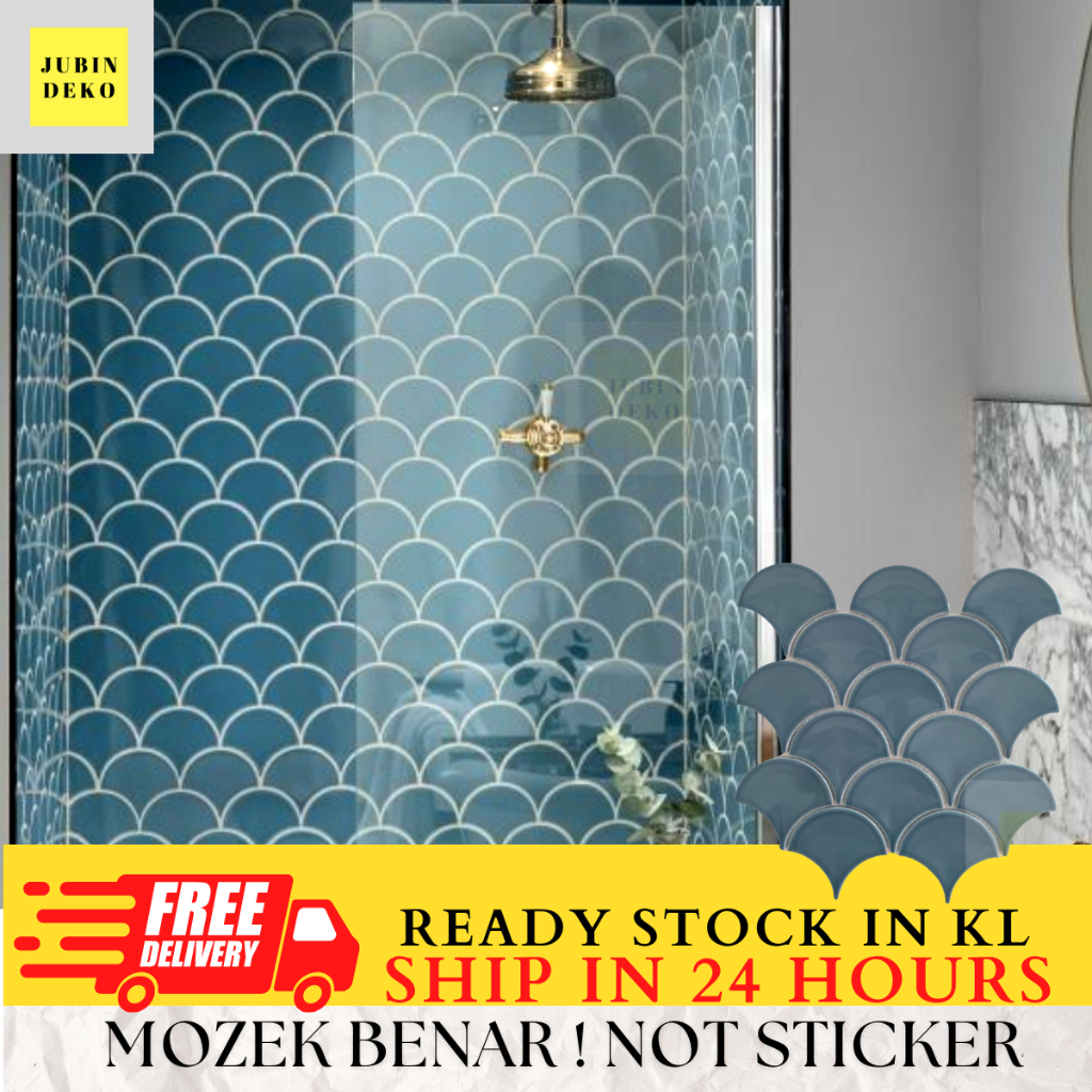 [MOZEK BENAR] FISHSCALE MOSAIC TILES/JUBIN DINDING/CERAMIC TILES/JUBIN ...