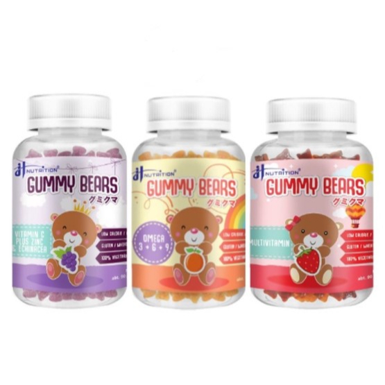 JH Nutrition Gummy Bears 90's (Grape, Orange, Strawberry) | Shopee Malaysia