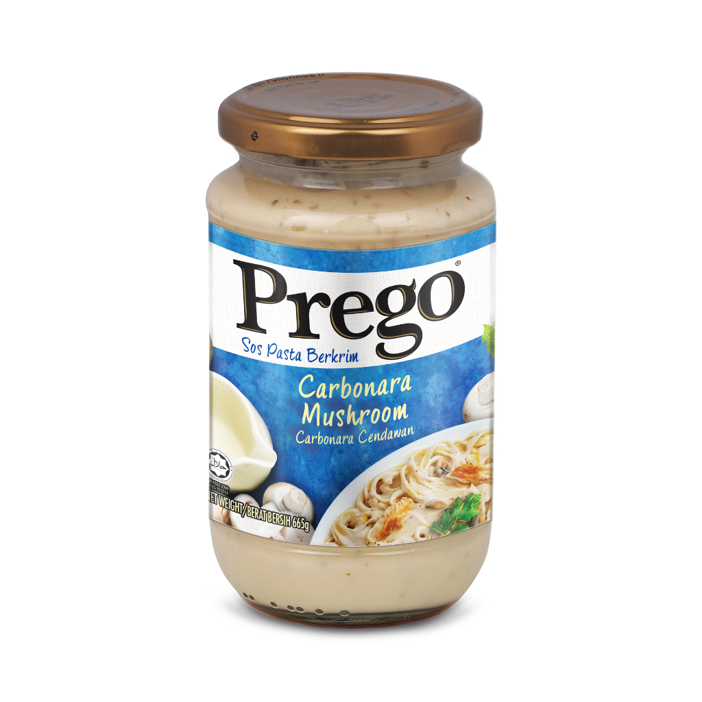 Prego Carbonara Mushroom Pasta Sauce 665G | Shopee Malaysia