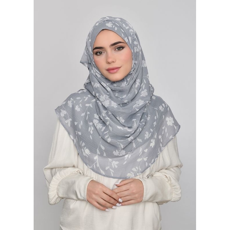 SAKINA- AZHAAR COLLECTION- PRINTED CRINKLE CHIFFON by BOKITTA. | Shopee ...