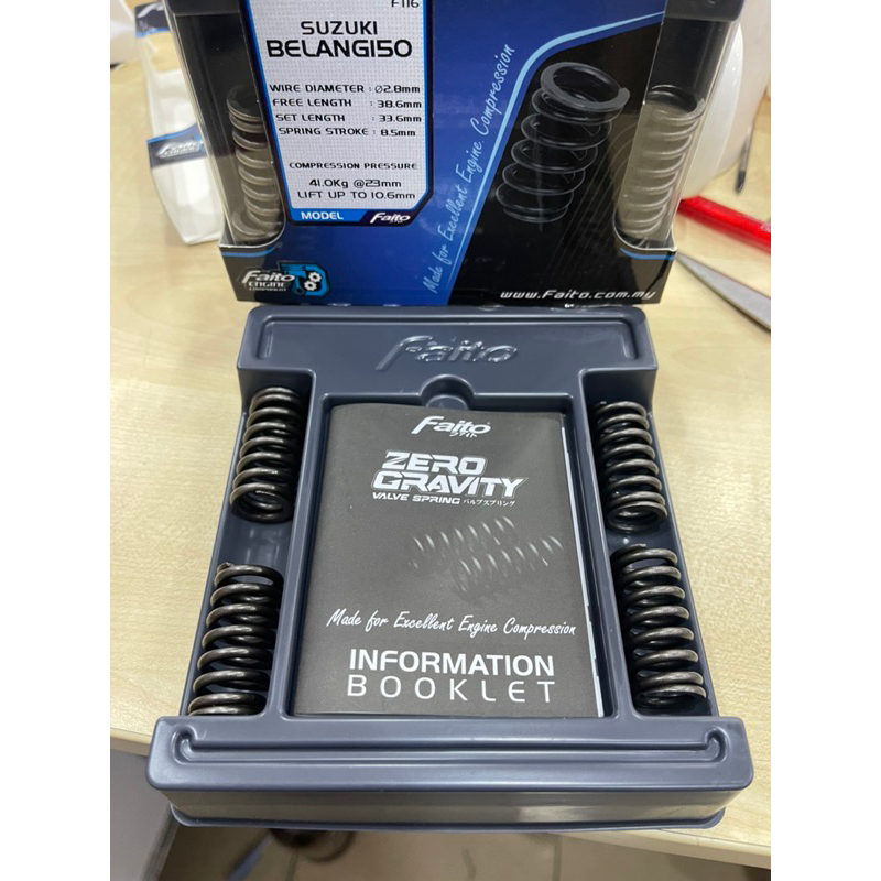 FAITO SYM VF3I / BELANG 150 RACE SPEC VALVE SPRING SET (0.28MM /41KG ...