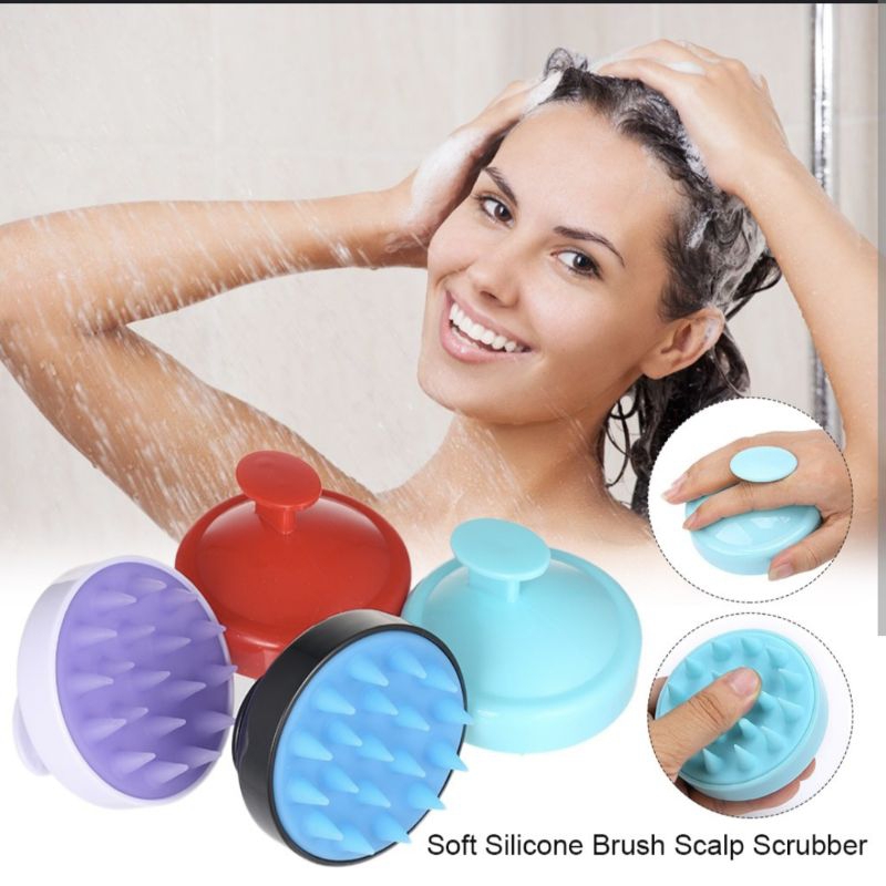 Best Silicone Scalp Massager Shampoo Brush (Suitable for ALL) | Shopee ...
