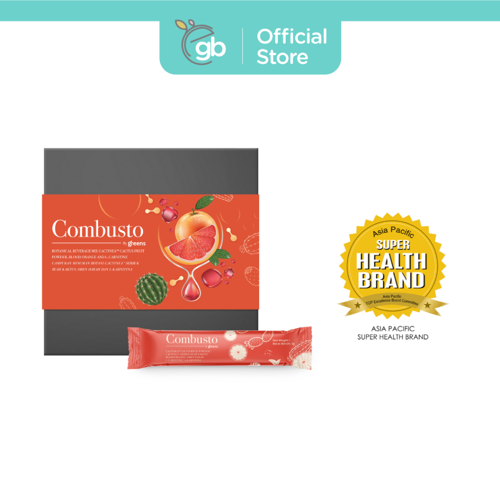 Greens Combusto Blood Orange & Cactus Fruit Powder Fat Burning Drink ...