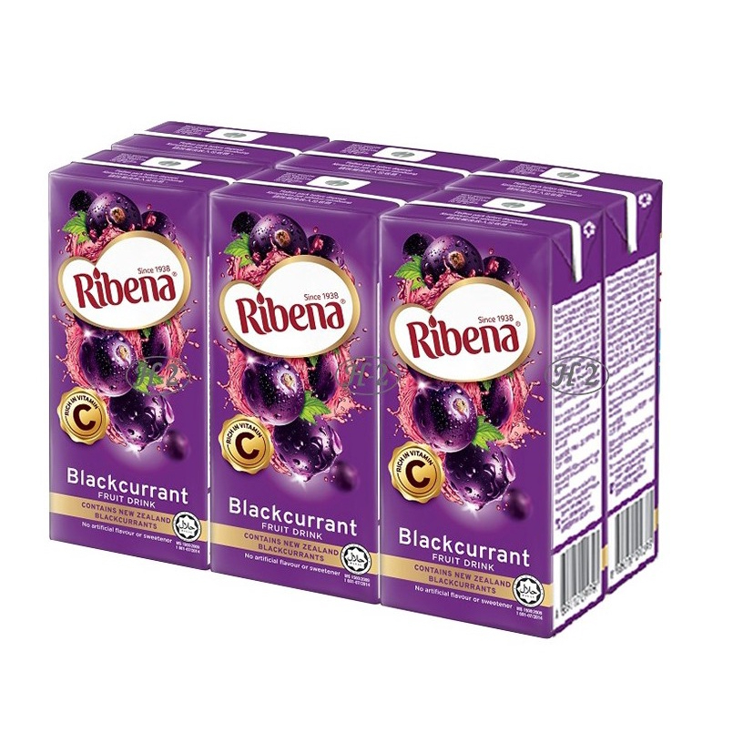 RIBENA BLACKCURRANT FRUIT DRINK 200MLX6 **WITH FREE GIFT | Shopee Malaysia