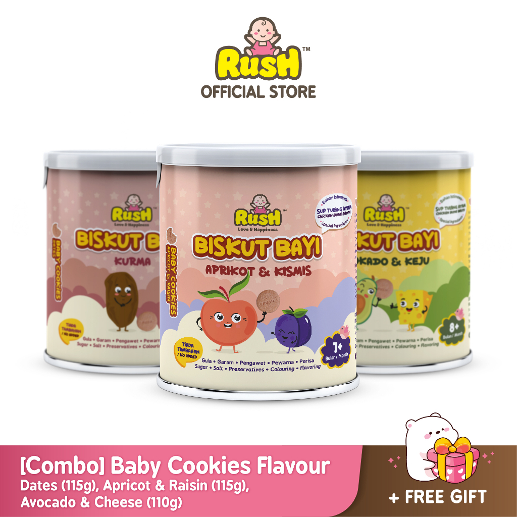 Rush Baby Cookies Combo ( Dates, Apricot Raisin, Avocado Cheese ...