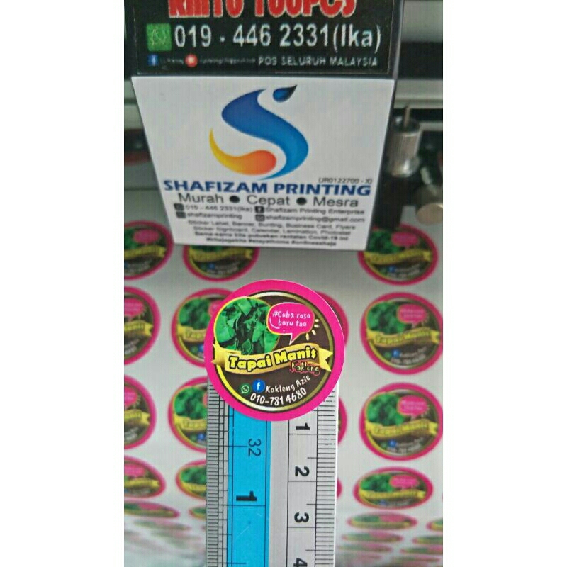 Sticker Label Size 3CM 100pcs | Shopee Malaysia