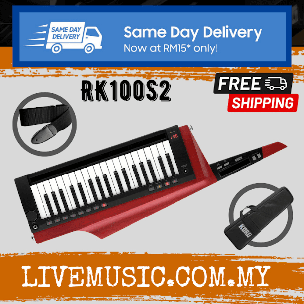 Korg RK-100S 2 37 Key Built In Analog Modelling Lighweight Synthesizer ...