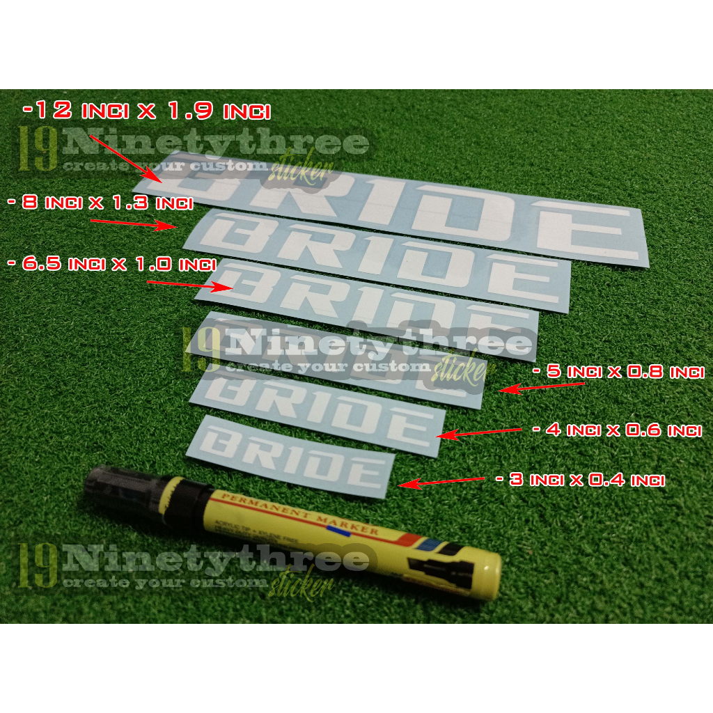 sticker bride racing car | Shopee Malaysia