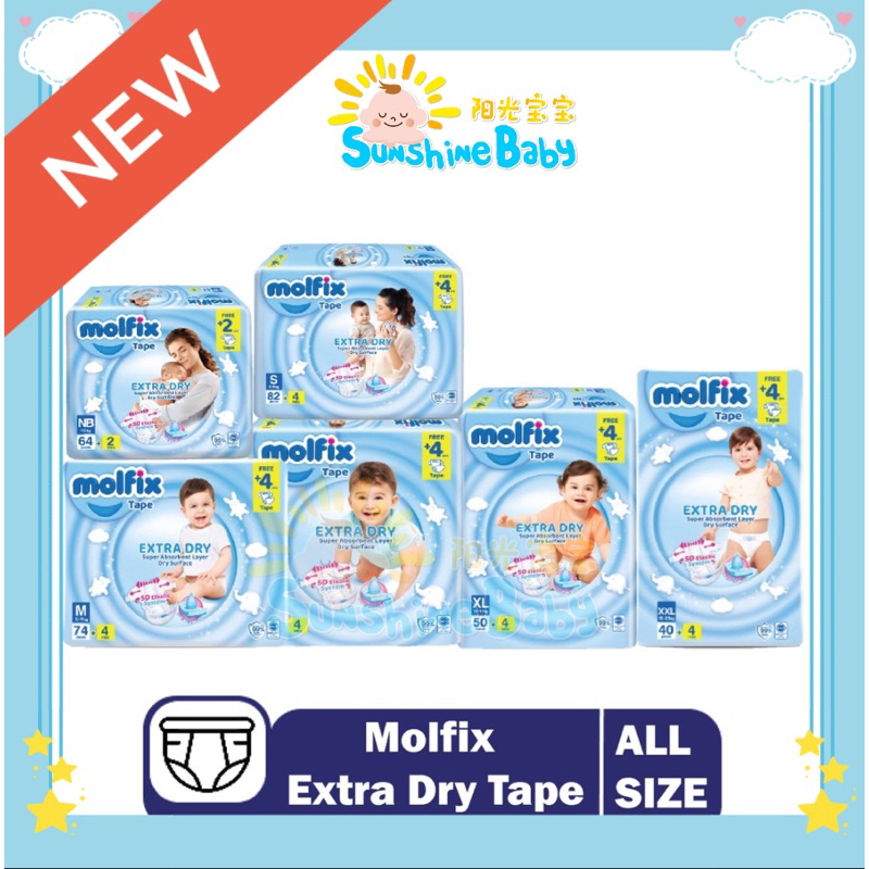 MOLFIX EXTRA DRY TAPE NB S M L XL XXL TAPE | Shopee Malaysia