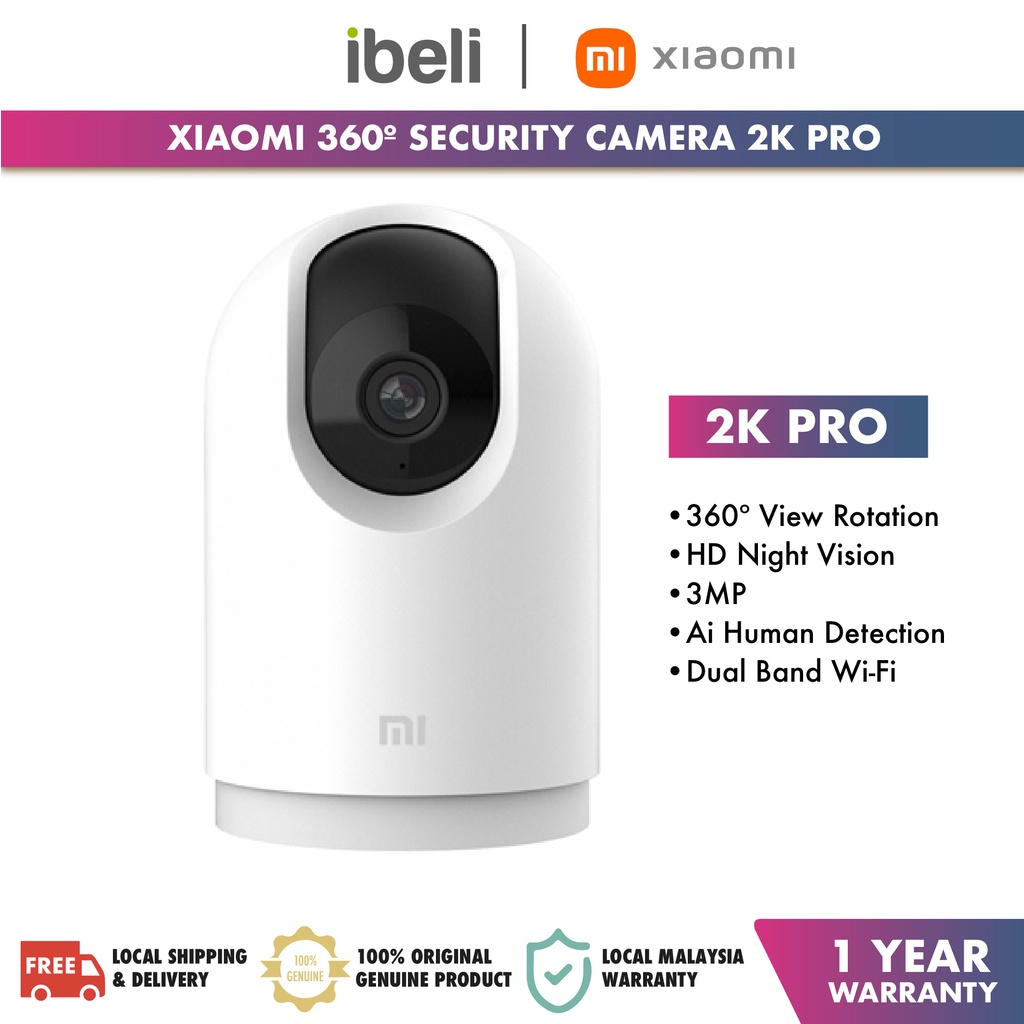 Xiaomi Mi Home Security 2K Pro WiFi CCTV Night Vision | Shopee Malaysia