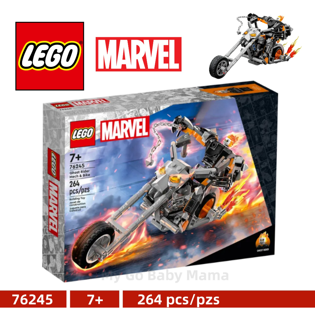 LEGO 76245 Marvel Ghost Rider Mech & Bike 100% Original LEGO | Shopee ...