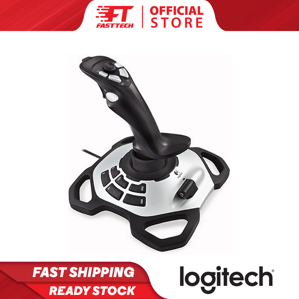 LOGITECH G EXTREME 3D PRO Joystick with 8-way Hat Switch, 12 ...