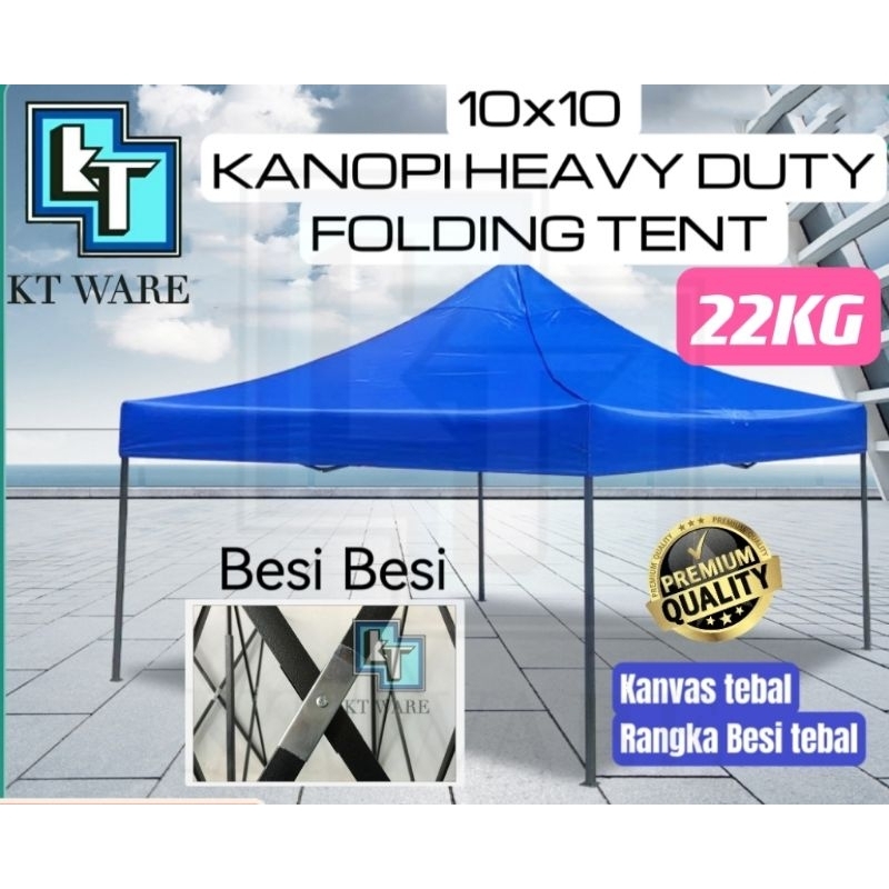KT WARE 10x10 Ft 3x3m folding canopy / folding tent / kanopi bazar ...