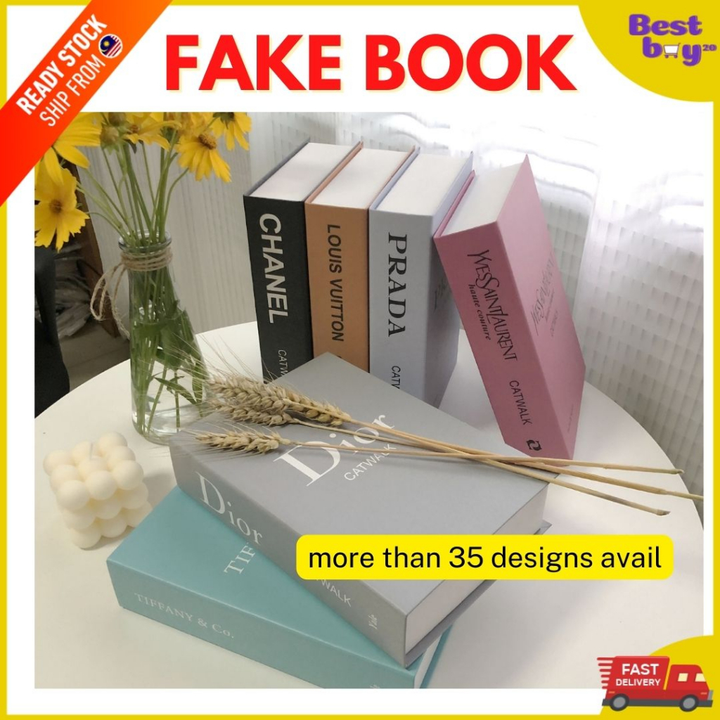 Fake Designer Book Display Decor Book Deco Book Decoration Book Nordic ...