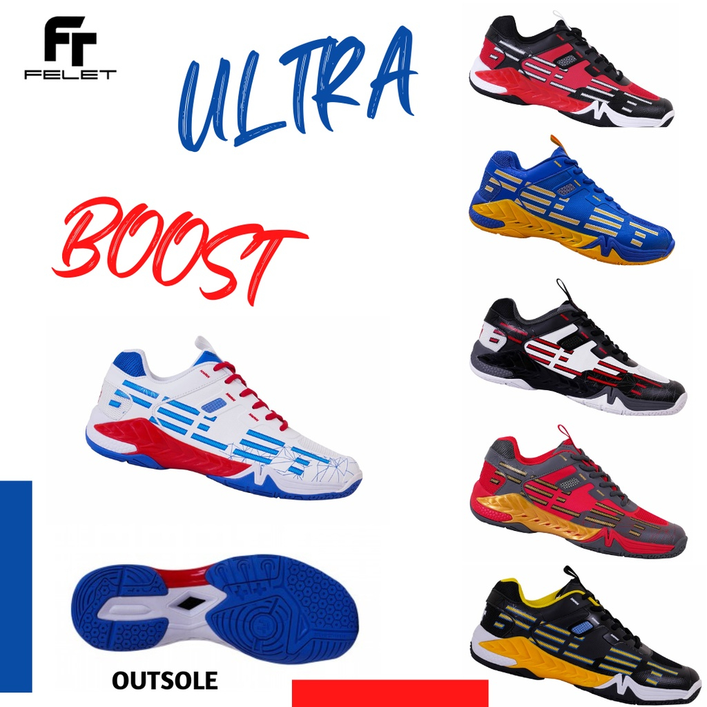 Felet Unisex Ultra Boost Badminton Shoes | Shopee Malaysia