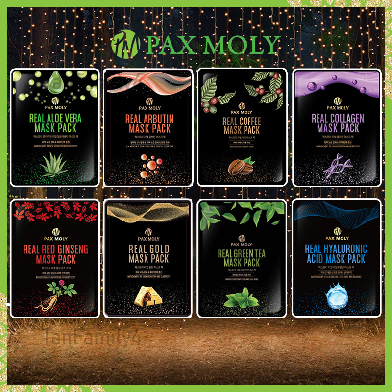 Pax Moly Real Mask Pack (1's) Anti-aging Whitening Facial Face Mask ...
