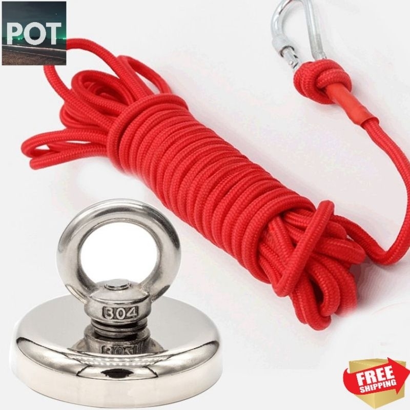 Rope Long D60mm 200Kg Super Strong Magnet Kuat D60 Neodymium Permanent ...