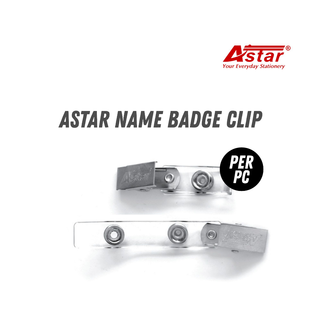 Astar B04 Name Badge Clip / Laminating Clip / Name Tag Clip | Shopee ...
