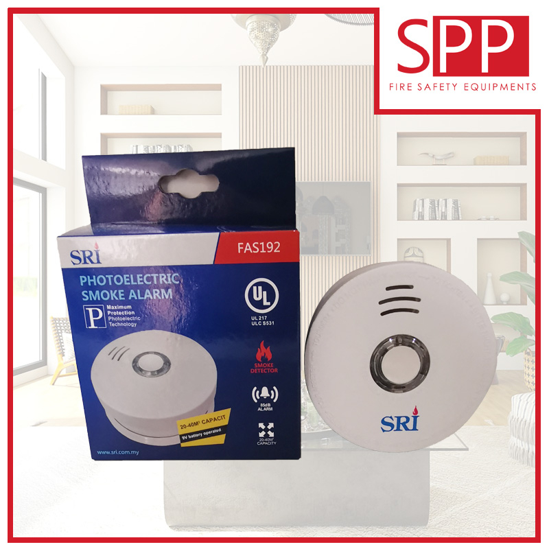 SPP Genuine SRI Photoelectric Smoke Alarm Smoke Detector | Shopee Malaysia