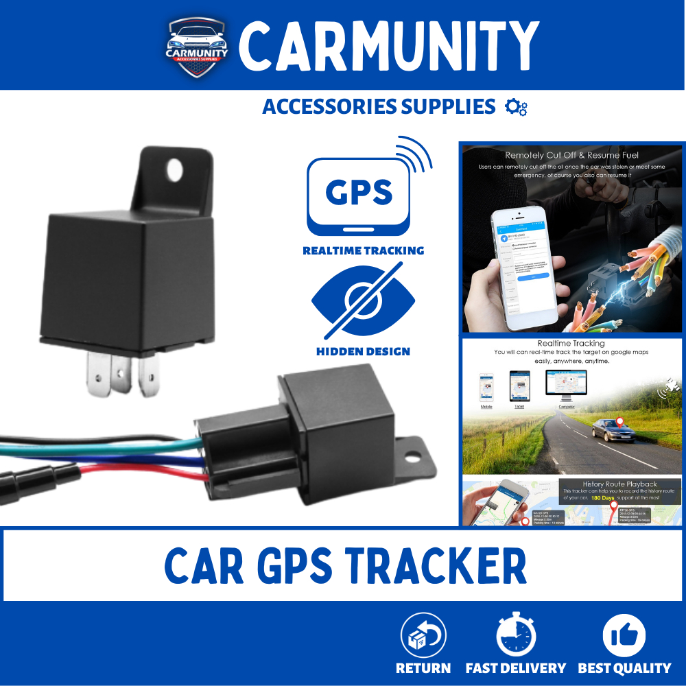 C13 Car GPS Tracker Hidden Relay-Shape Security Tracking Anti-theft ...