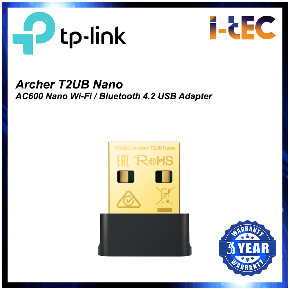 Tp-Link Archer T2UB Nano Ac600 Nano Wi-Fi Bluetooth 4.2 USB Adapter ...