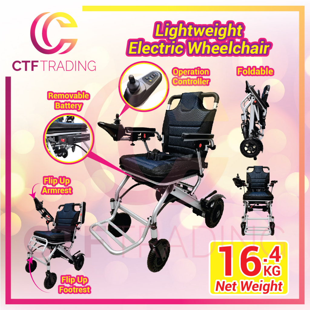 Super Lightweight Electric Travel Wheelchair With Anti-Tipper ( Kerusi ...