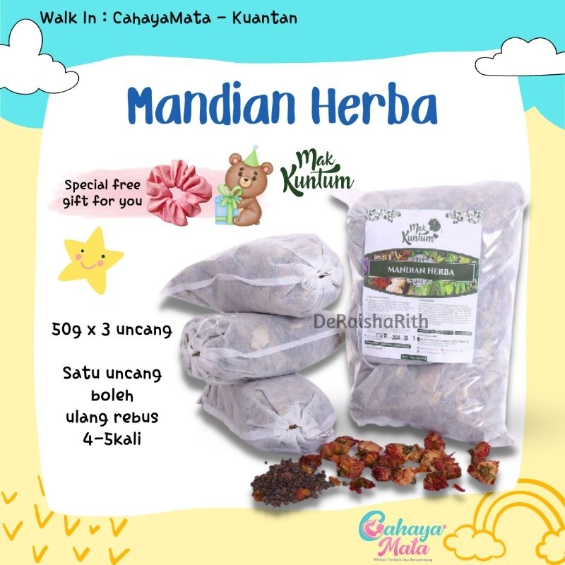 MAK KUNTUM Mandian Daun Herba | Mandian Herba Ibu Berpantang | Bunjut ...