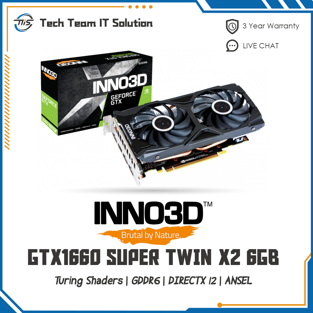 INNO3D GEFORCE GTX 1660 SUPER TWIN X2 | Shopee Malaysia