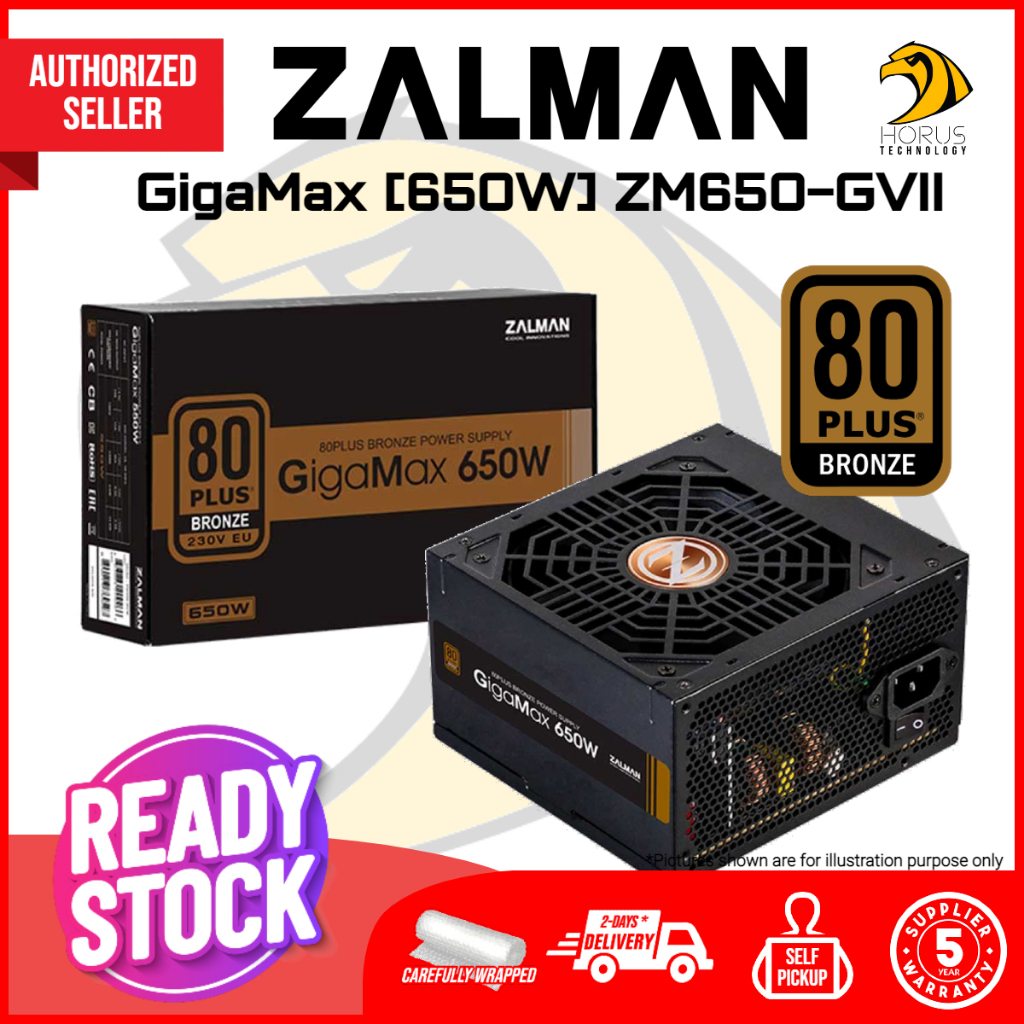 ZALMAN GigaMax [650W] ZM650-GVII 80Plus Bronze PSU | Shopee Malaysia
