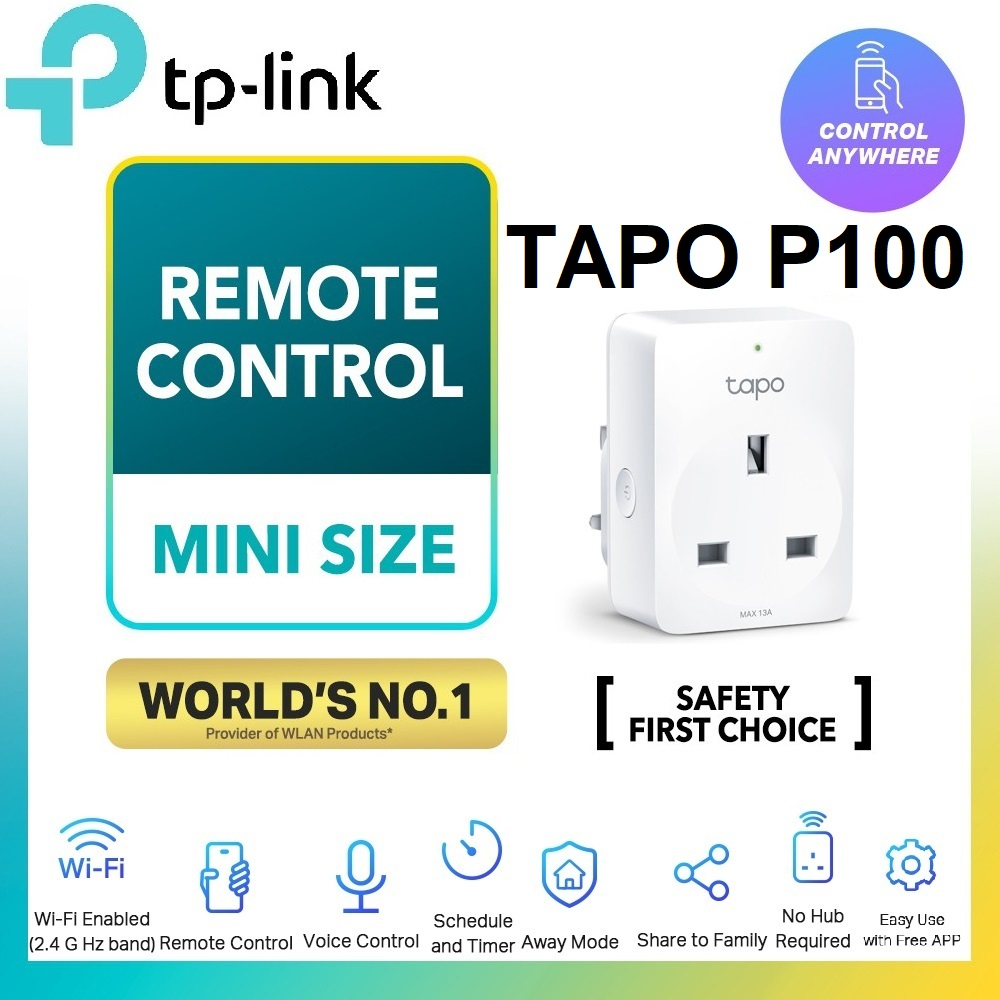 TP-Link Tapo P100 / P110 Mini Smart Wi-Fi Socket / Plug ( Wireless ...