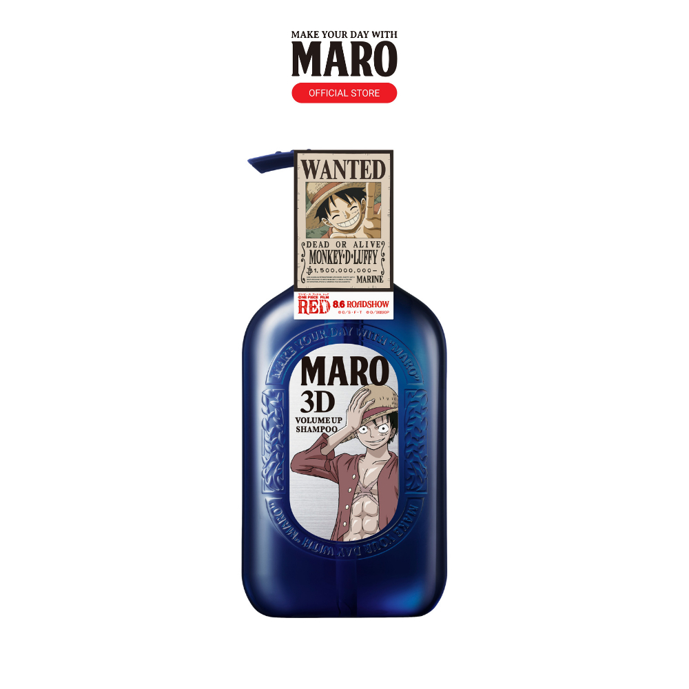 Maro Hair Shampoo - 3D Volume Up Limited Edition: Luffy | Shopee Malaysia