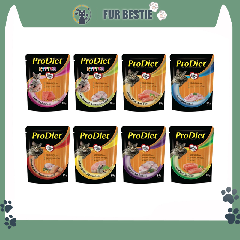 ProDiet Wet Pouch 85g - Ocean Fish / Fresh Tuna / Mackerel / Seafood ...