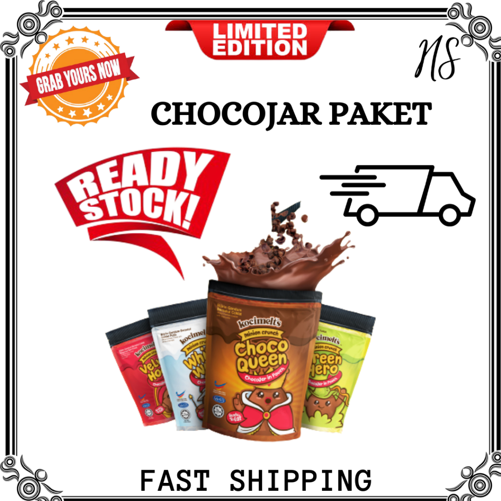 Choco Jar Chocojar Mini Crunch Cookie Cookies Pouch Paket Biscuit ...